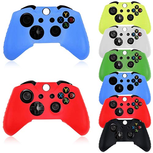 Glamsville The Game Set Fashion Game Controller Silicone Gel Case Cover Skin for Microsoft Xbox One Red