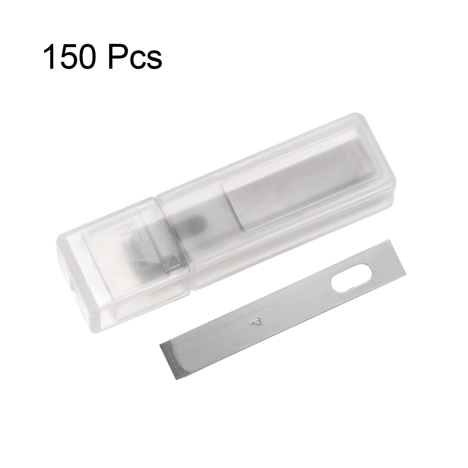 HARFINGTON 100pcs Exacto Knife Blades #4 Hobby Knife Replacement Blades Spare Precision Exacto Blades Hobby Knife Blade Refills for DIY, Art, Cutting, Carving, Scrapbooking, Stencil