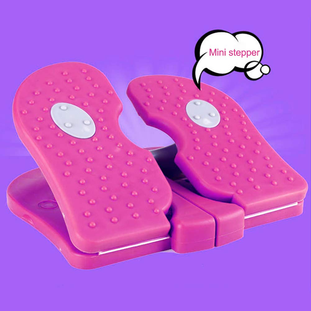 Foot Stepper Machine, Mini Stepper Trainer, Stair Stepper, Fitness Stovepipe Machine, Mini Mute Exercise Machine, Under Desk Steppers for Exercise at Home and Office(Random Color)