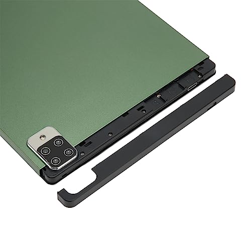 Haofy Tablet PC, Support Calls 100-240V 5MP Front 8MP Rear 10 Inch Tablet 5G WiFi Green 4GB 64GB for Reading (US Plug)