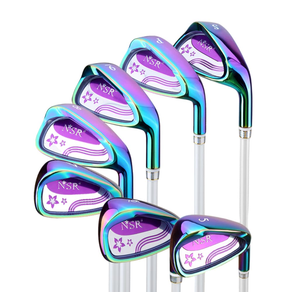 Golf Clubs Complete Set for Men 12 Piece Includes Titanium Golf Driver, 3 & #5 Fairway Woods, 4 Hybrid, 5-SW Irons, Putter and 4 Golf Club Head Cover