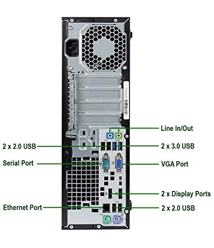 HP 800 G1 SFF Computer Desktop PC, Intel Core i7 3.4GHz Processor, 16GB Ram, 512GB M.2 SSD,Wireless Keyboard & Mouse, WiFi | Bluetooth, Microsoft Office 365, Windows 10 Professional (Renewed)