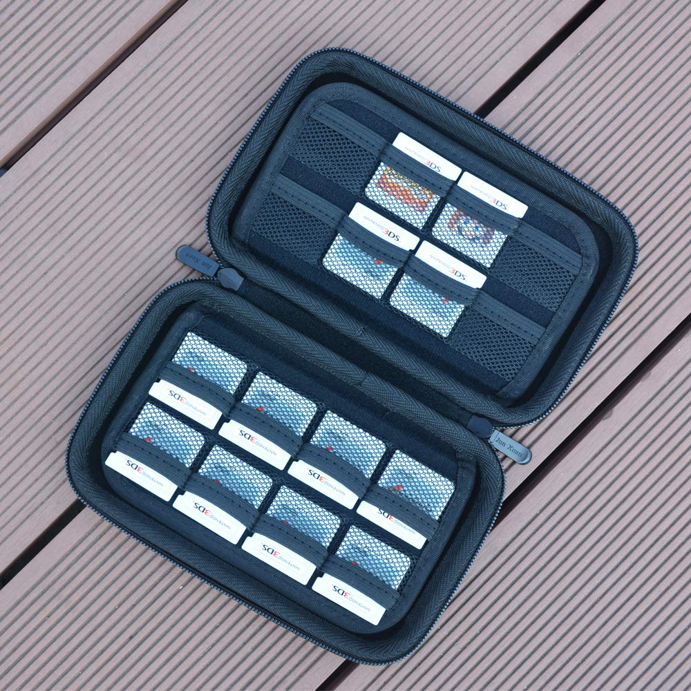 Game Card Holder Storage Case for Nintendo Switch Games, 3DS Game Cards Case - Black/ Grey