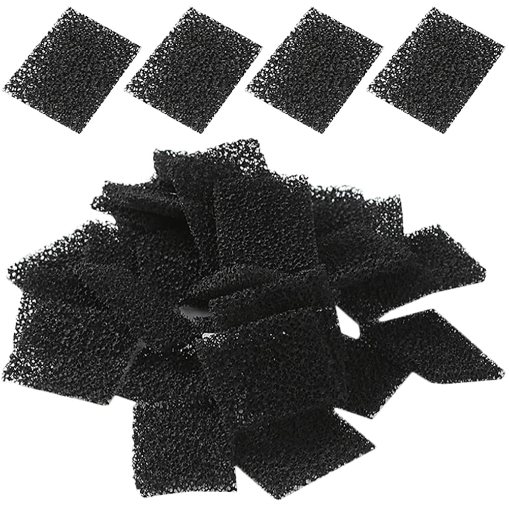 Happyyami 60pcs Water Pump Filter Cotton Aero Garden Replacement Filter Sponge Foam for Fish Tank Filters Aerogatden Small Water Dispenser Filter Sponge Tool Filter Pad Water Filter