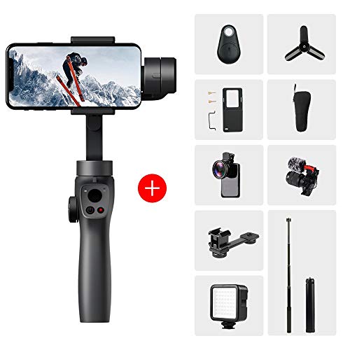 Handheld pan/tilt stabilizer for Smartphone Xs, Focus, Focus & Zoom Action Camera pan/tilt (Color : Option 7)
