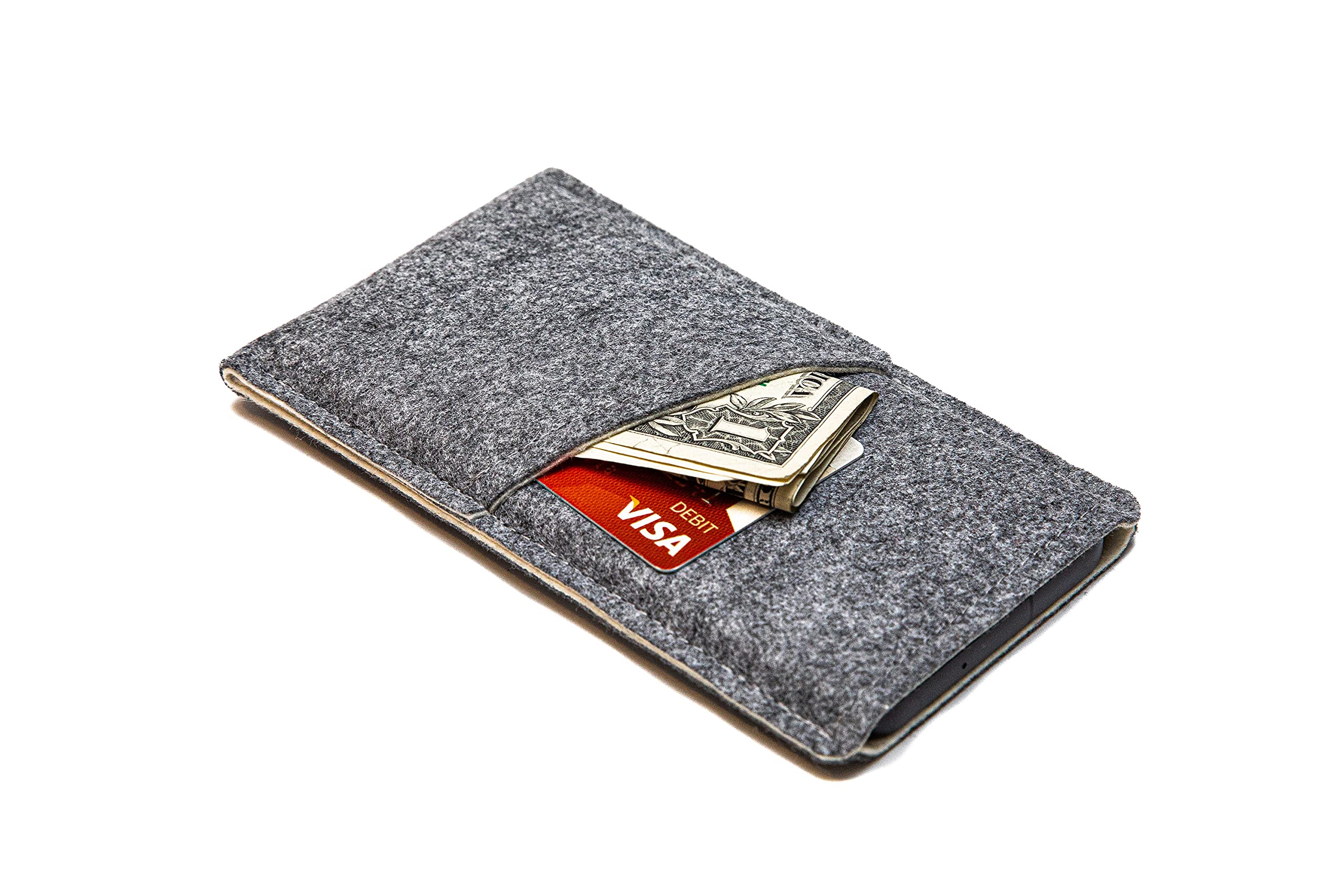 Google Pixel 8 Handmade Sleeve, Padded Cover with Cards Holder Slot, Cash Pocket, Google Pixel 8 Phone Wallet