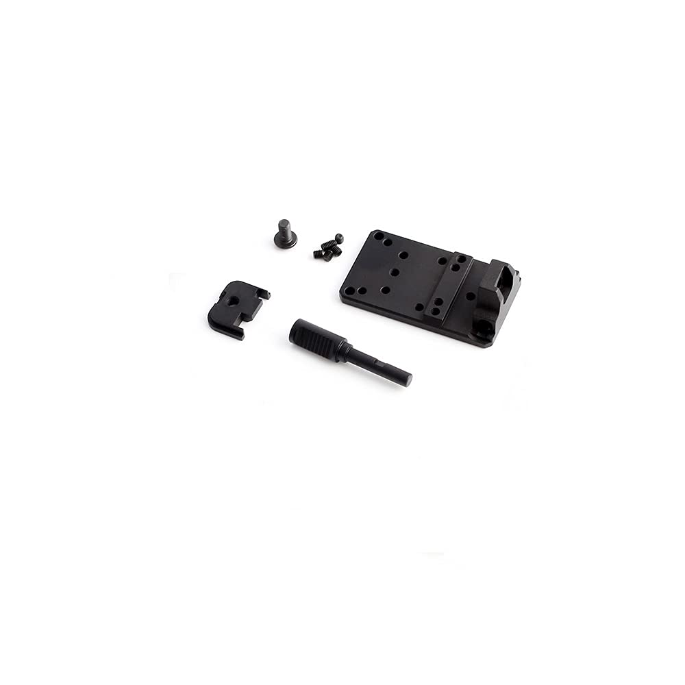 Gotical Universal Optics Mount Pistol Red Dot Scope Reflex Mount Plate Base Pistol 17 19 22 23 Rear Sight Reflex Mount (Black - Pack of 3)