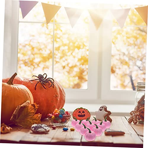 Garneck 48 Pcs Artificial Pumpkin Mini Pumpkins Pink Fall Decor Mini Fake Pumpkins Thanksgiving Pink Pumpkins Halloween Pumpkin Prop Pumpkin Model Simulation Pumpkin Decor Foam Autumn Set