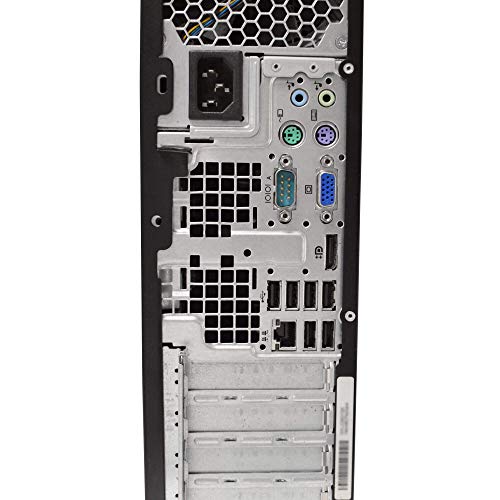 HP Elite Desktop Computer, Intel Core i5 3.2 GHz, 8 GB RAM, 500 GB HDD, Keyboard & Mouse, Wi-Fi, Dual 19 LCD Monitors (Brands Vary), DVD-ROM, Windows 10 (Renewed)
