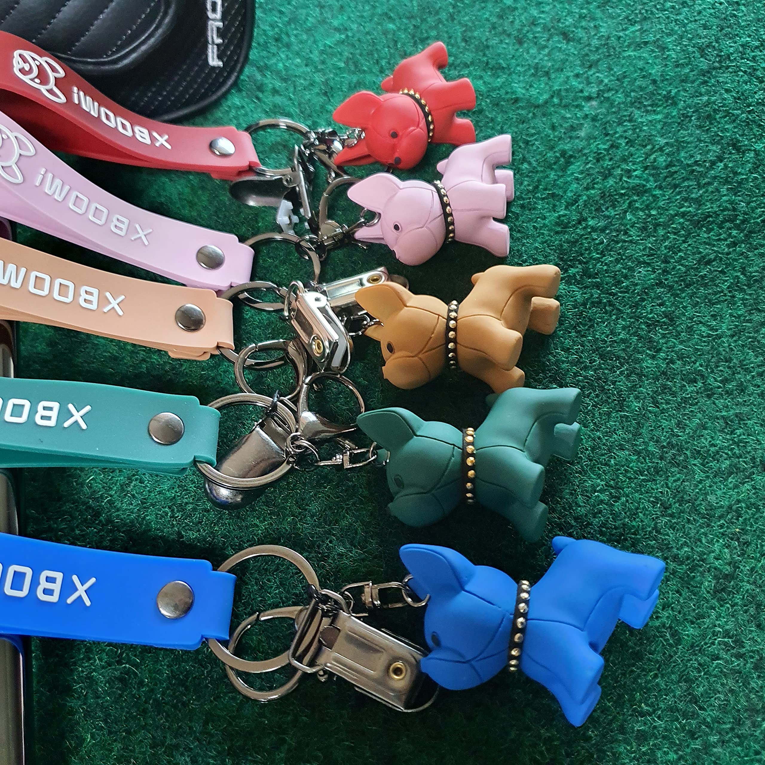 GS Boom Dog Putter Keeper Set of 1. Gift for Golfer, Golf Accessories for Putter Cover. (Blue)