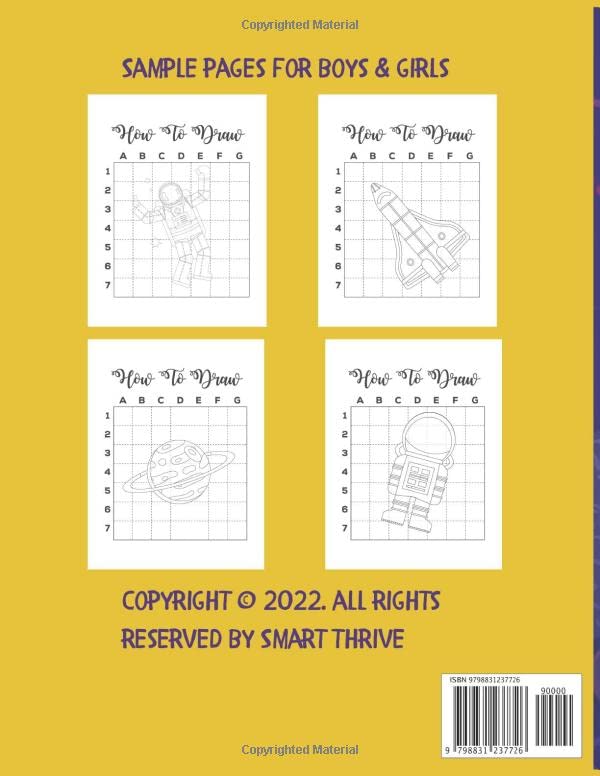 How To Draw Books For Kids 8-12 Space: Learn To Draw Planets, Rockets, Astronauts, Spaceship, Galaxy, Alien, Stars & Outer Space