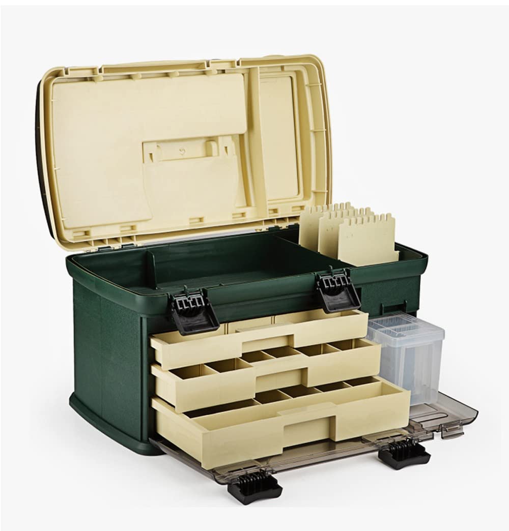GPPZM Sea Fishing Tool Box Multifunction Large Capacity Accessories Lures Hook Boxes Storage Durable High Strength Fishing Tackle Case