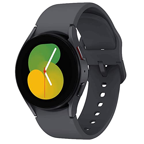 Samsung Galaxy Watch 5 40mm Bluetooth Smartwatch w/Body, Health, Fitness and Sleep Tracker, Improved Battery, Sapphire Crystal Glass, Enhanced GPS Tracking, US Version, Gray (Renewed)