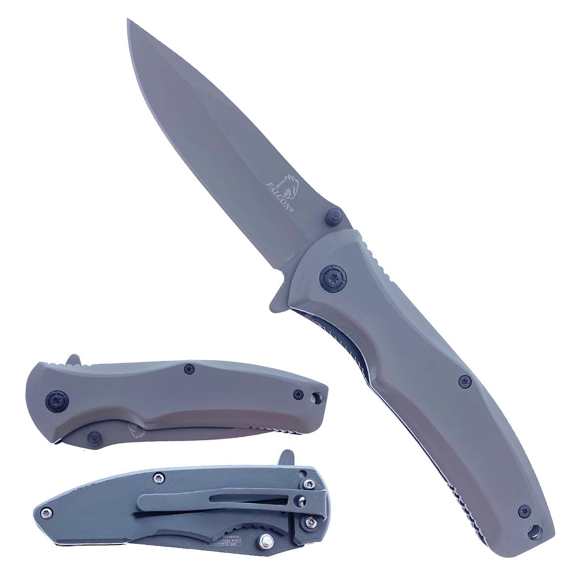 ForeverGiftsusa Free Engraving - Titanium Coated Stainless Steel Quality Pocket Knife