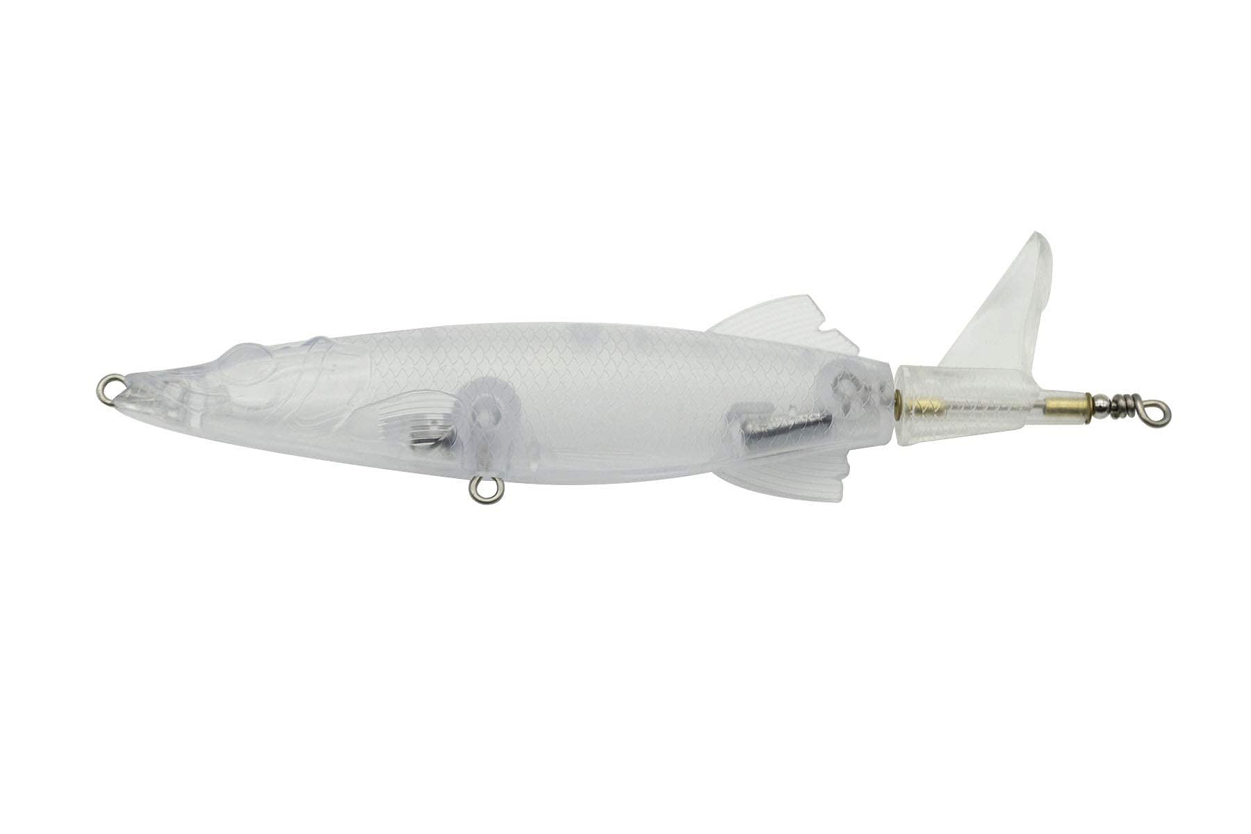 Free Oval Eye 5pcs Unpainted Plopper Bait Fishing Hard Clear Lure Body 130mm 13.6g Blank Lures PL3