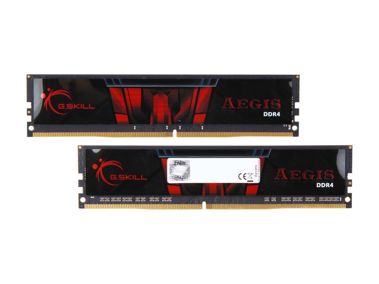 G.SKILL AEGIS Series DDR4 RAM 32GB (2x16GB) 2666MT/s CL19-19-19-43 1.20V Desktop Computer Memory UDIMM (F4-2666C19D-32GIS)