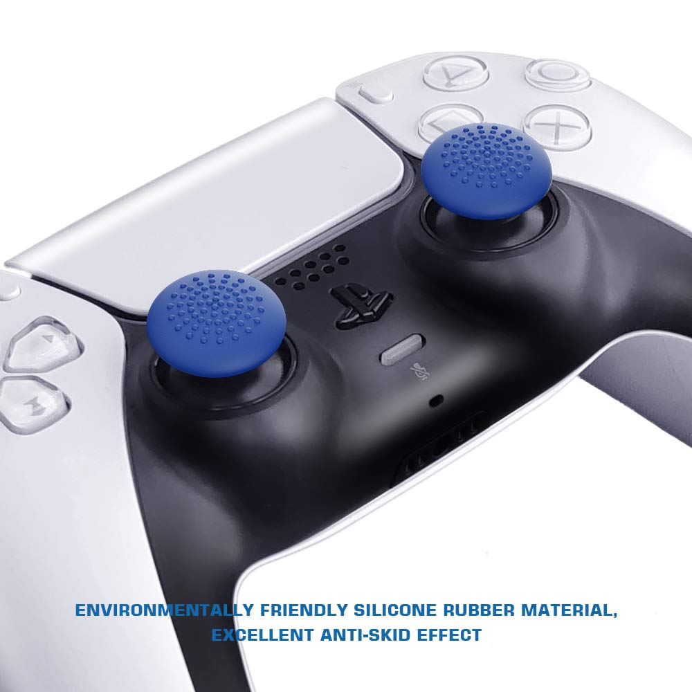 GameSir PS5 PS4 Thumbstick Grips, Silicone Analog Cap Joystick Thumb Grip Protect Stick Cover for PS5 PS4 Playstation Game Controllers | 4 High-Rise, 4 Low-Rise
