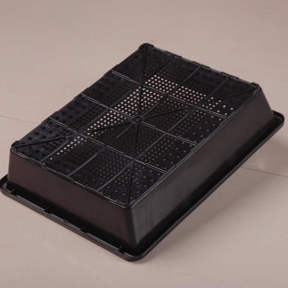 GANAZONO 1 Set Starter Tray,Germination Tray with Humidity Dome Lids Greenhouse Grow Trays for Growing Starting
