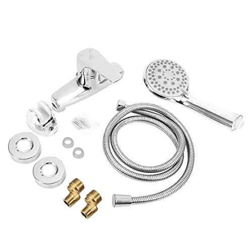 G1/2in Multifunctional Adjustable Handheld Shower Head Set Showering Kit for Home Bathroom Use