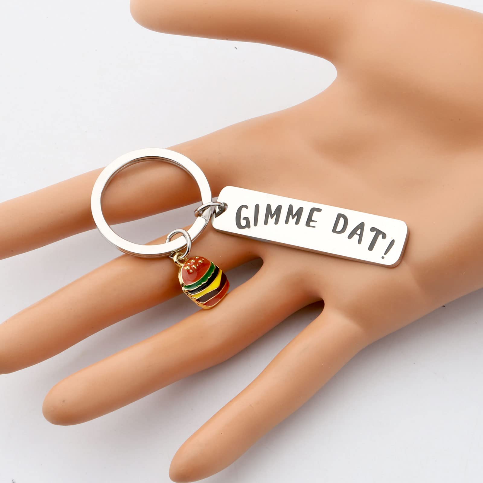 GIMME DAT ITYSL Gift Comedy TV Show Fans Gift Netflix Show Keychain Cheeseburger Jewelry (GIMME DAT)