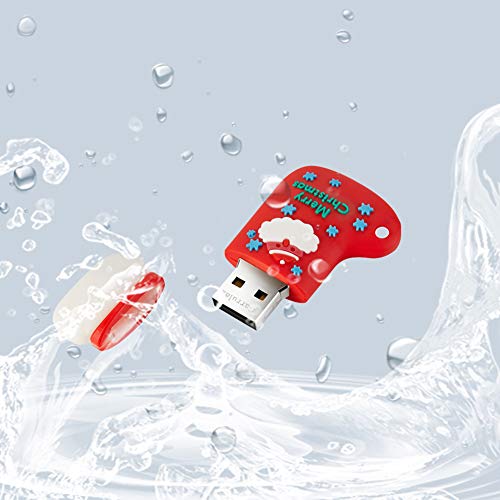 GARRULAX USB Flash Drive, 8GB/16GB/32GB USB 2.0 Memory Stick Data Storage Pendrive Creative Stocking Filler (32GB, Christmas Boots)