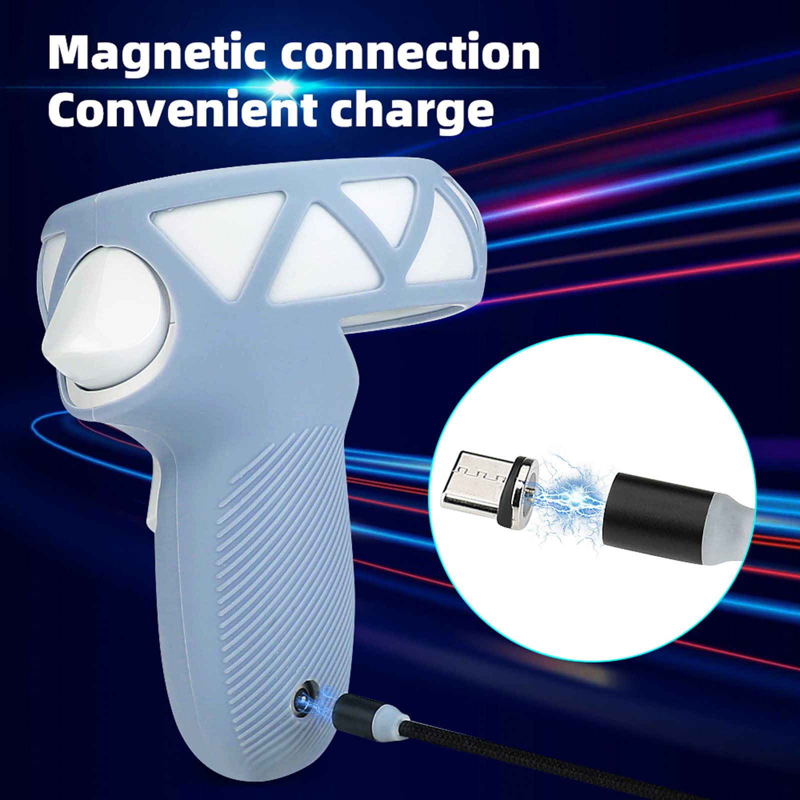 Hibloks Magnetic Charge Kit for Oculus Quest 2 Touch Controller,Rechargeable Battery for Quest 2 Controllers, Environmentally Oculus Quest 2 Accessories