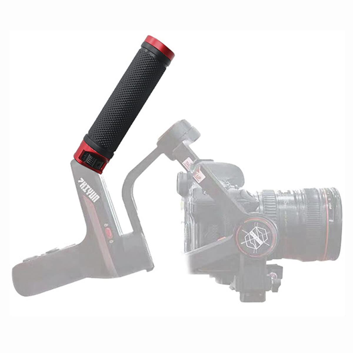 HAPPYPOPO Video Action Stabilizing Handle Grip Handheld Stabilizer with 1/4 Thread, 3/8 Thread, Hot-Shoe Mount,Grip Handheld Stabilizer for gopro,Zhiyun WEEBILL LAB/S, DSLR Camera Camcorder etc.