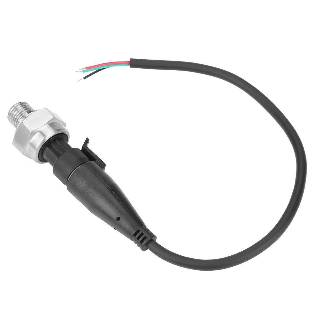 G1/4" Pressure Transducer Sensor Input 5V Output 0.5-4.5V / 0-5V Accuracy Analog Sensor Output for Water Gas Oil(0-150PSI)