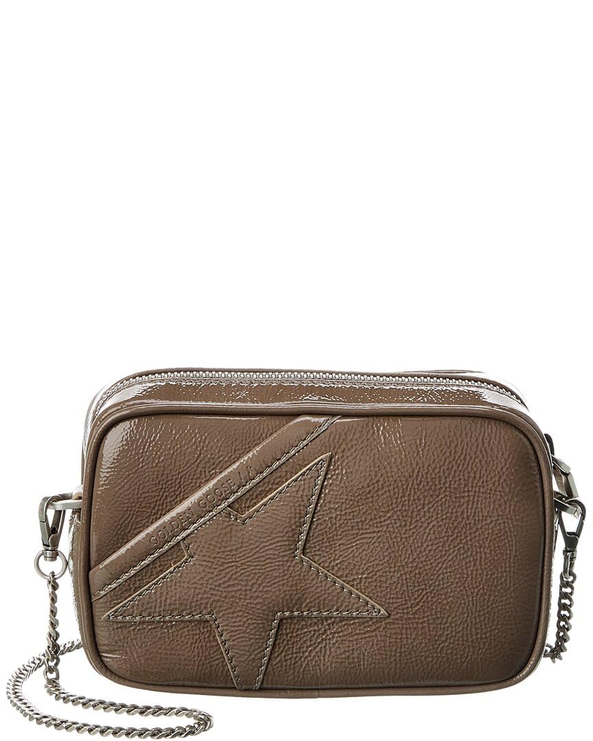 Golden Goose Star Mini Leather Crossbody, Beige