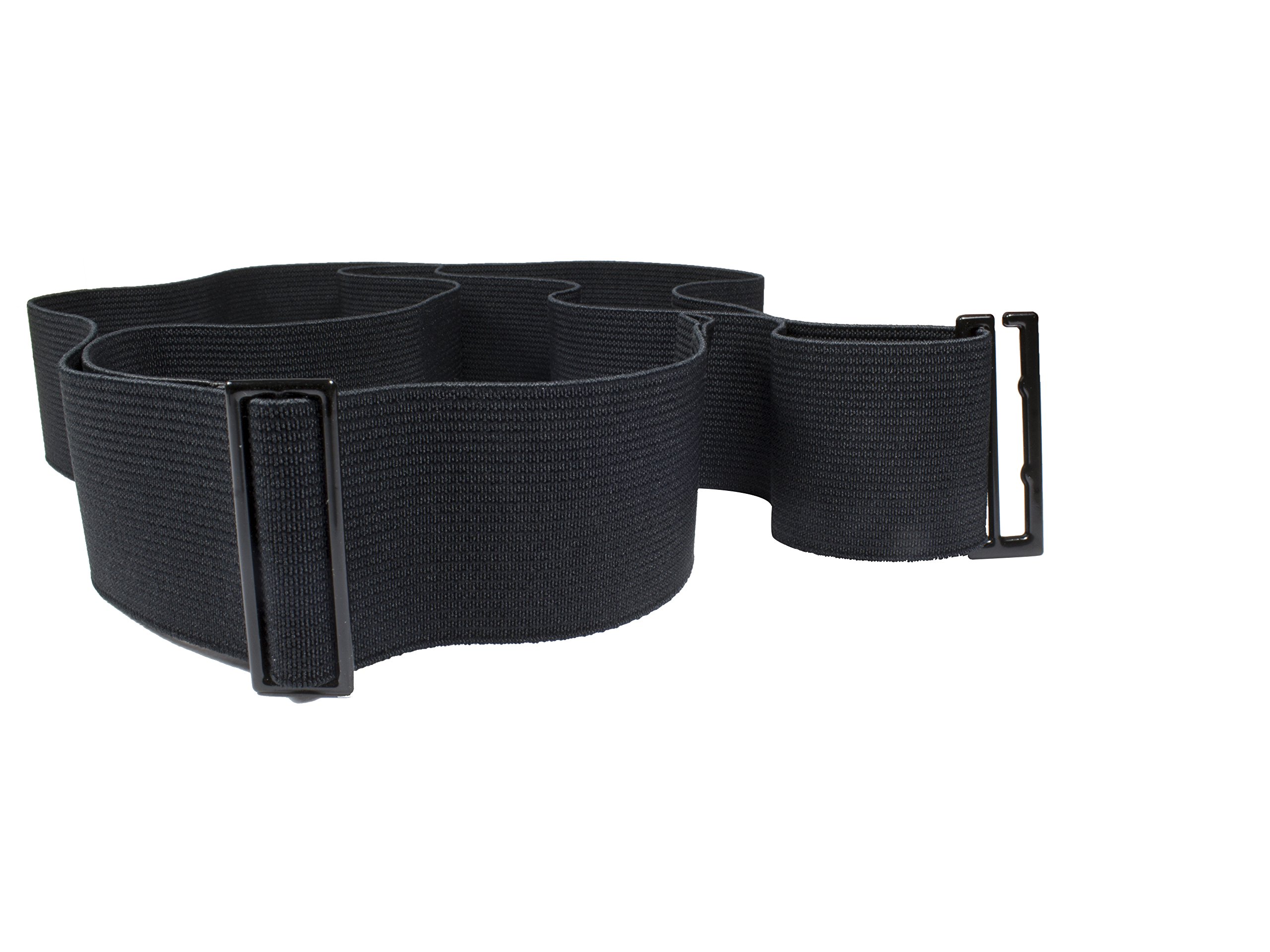 Gelante Lady Invisible Belt - Web Canvas Elastic Adjustable Skinny No Show Belt-2051-BLack (14+)