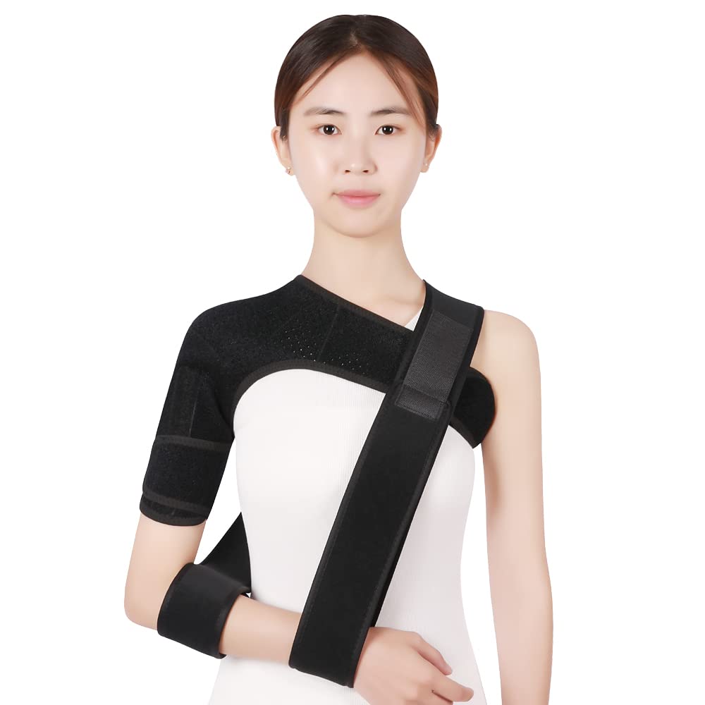 GUANAI Shoulder Brace for Women & Men, Shoulder Stability Support Brace, Adjustable Shoulder Compression Sleeve Relief for Shoulder Injuries, Torn Rotator Cuff and Tendonitis