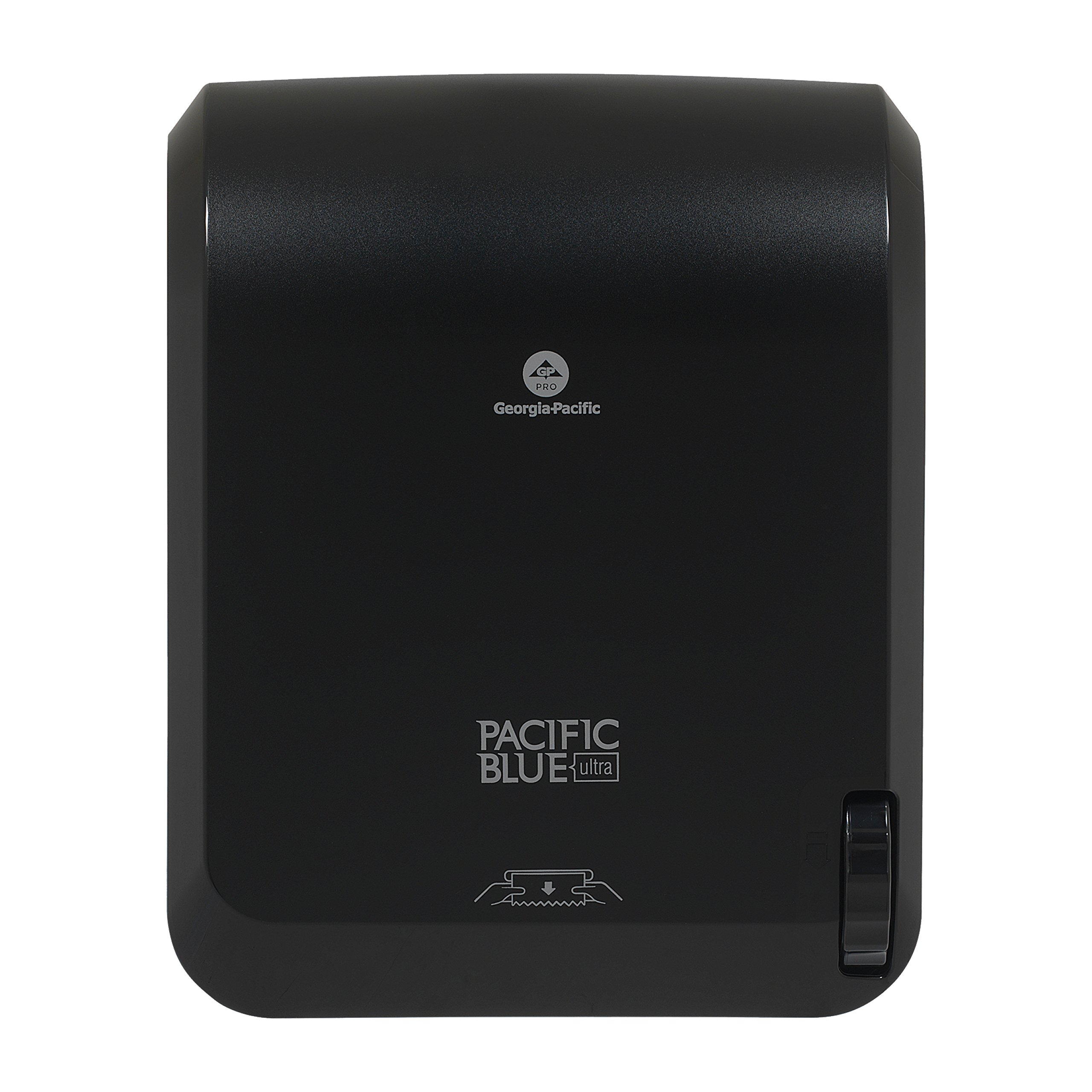 Georgia-Pacific Blue Ultra 8" High-Capacity Mechanical Touchless Paper Towel Dispenser by PRO , Black, 59589, 12.9" W x 9" D x 16" H, 1 Dispenser