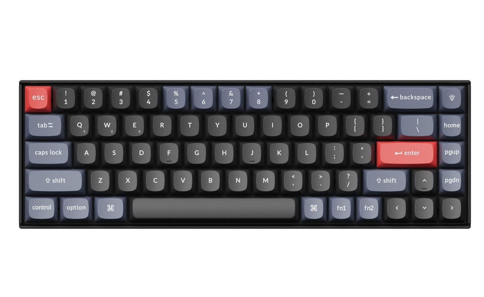 Keychron K6 Pro QMK/VIA Wireless Mechanical Keyboard, Hot-Swappable Custom Programmable Macro Wired Keyboard with Keychron K Pro Red Switch, White Backlit, PBT Keycaps for Mac Windows Linux