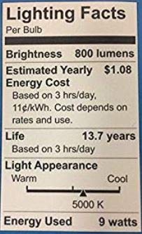 GE 60W 60 Watt Replacement Daylight LED 8 Pack