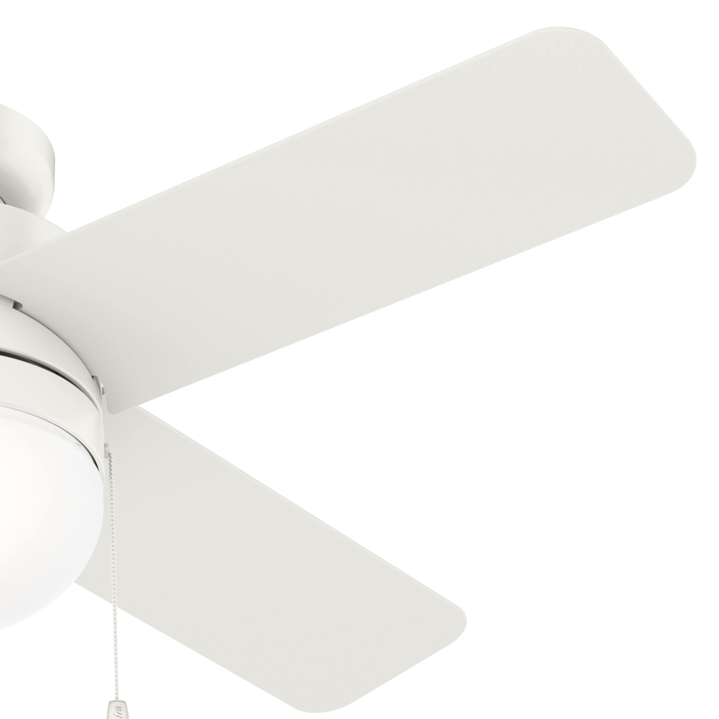 Hunter Fan Company 50359 Timpani Ceiling Fan, 44, Fresh White Finish