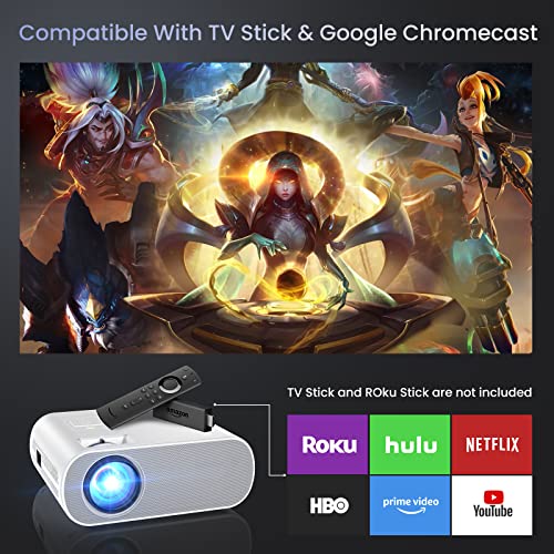 HOMPOW Projector, Native 1080P Full HD Projector CS03