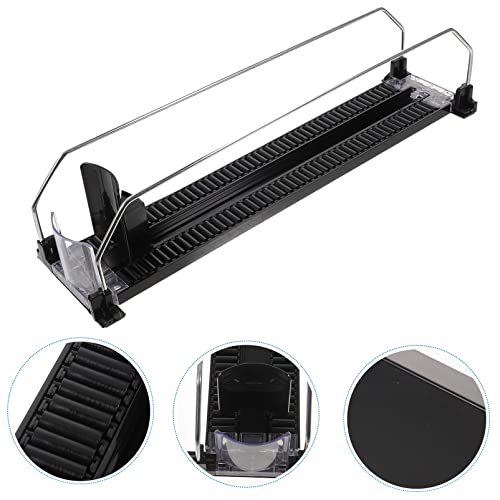 HEMOTON Propeller Canned Food Organizer for Pantry Drink Pusher Glide for Fridge Soda Can Organizer for Refrigerator Soda Dispenser Drink Holder To Rotate Manager Plastic Storage Box