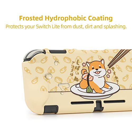 GeekShare Protective Case Compatible with Nintendo Switch Lite, Anti-Collision Non-Slip Shockproof Protective Cover Shell for Switch Lite (Shiba Inu)