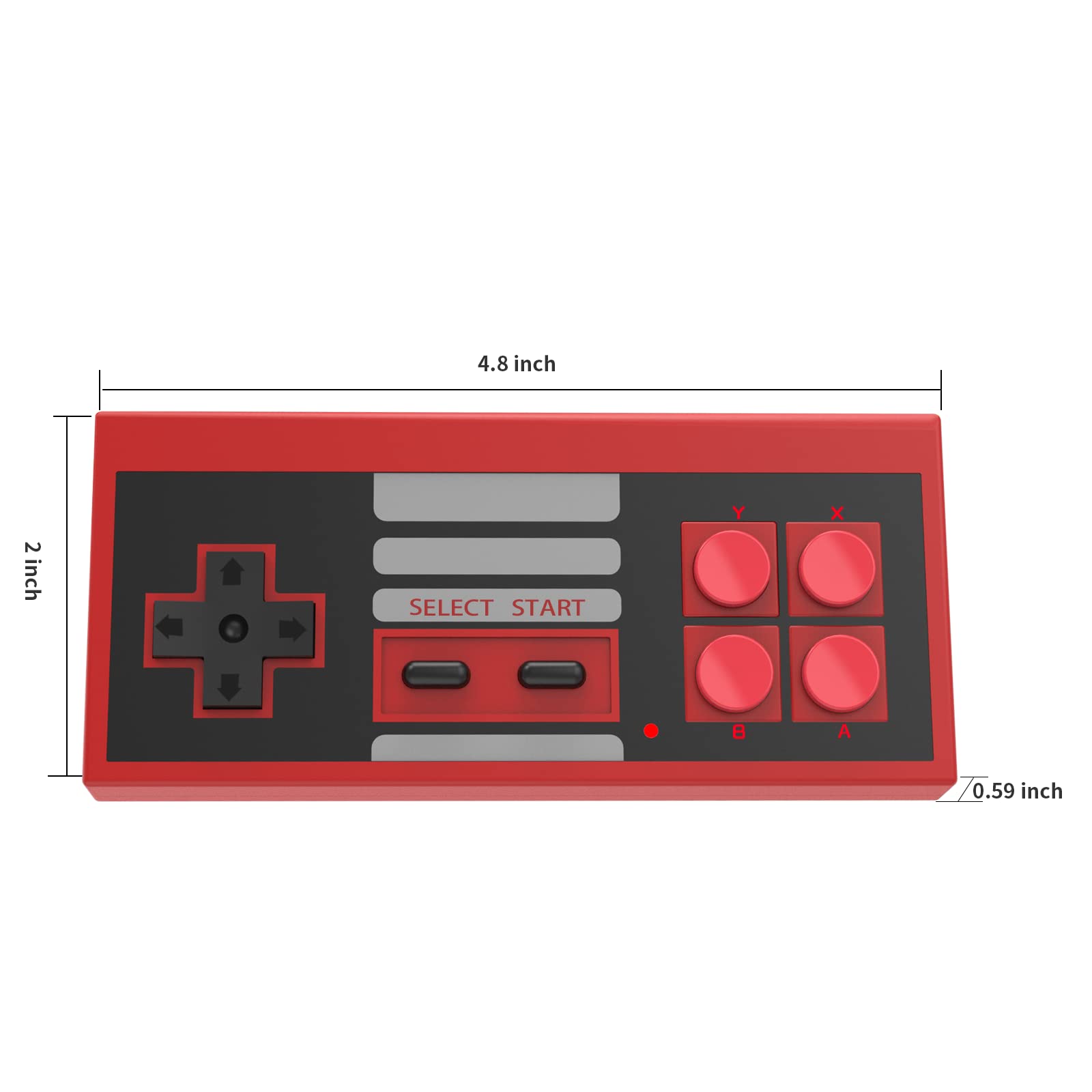 Handheld Gamepad Games Controller for GV300S Games Console (Red)
