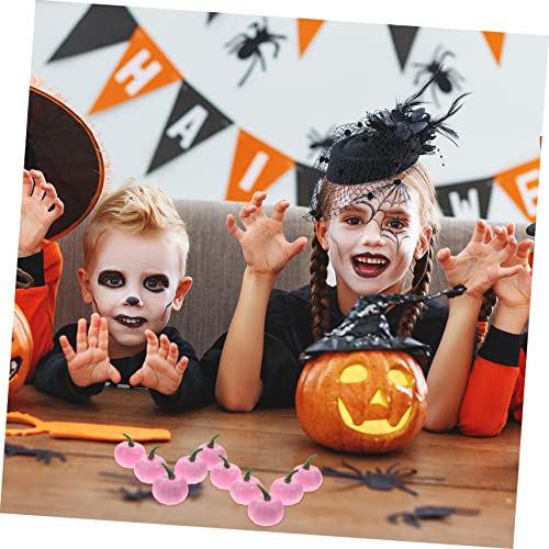 Garneck 48 Pcs Artificial Pumpkin Mini Pumpkins Pink Fall Decor Mini Fake Pumpkins Thanksgiving Pink Pumpkins Halloween Pumpkin Prop Pumpkin Model Simulation Pumpkin Decor Foam Autumn Set