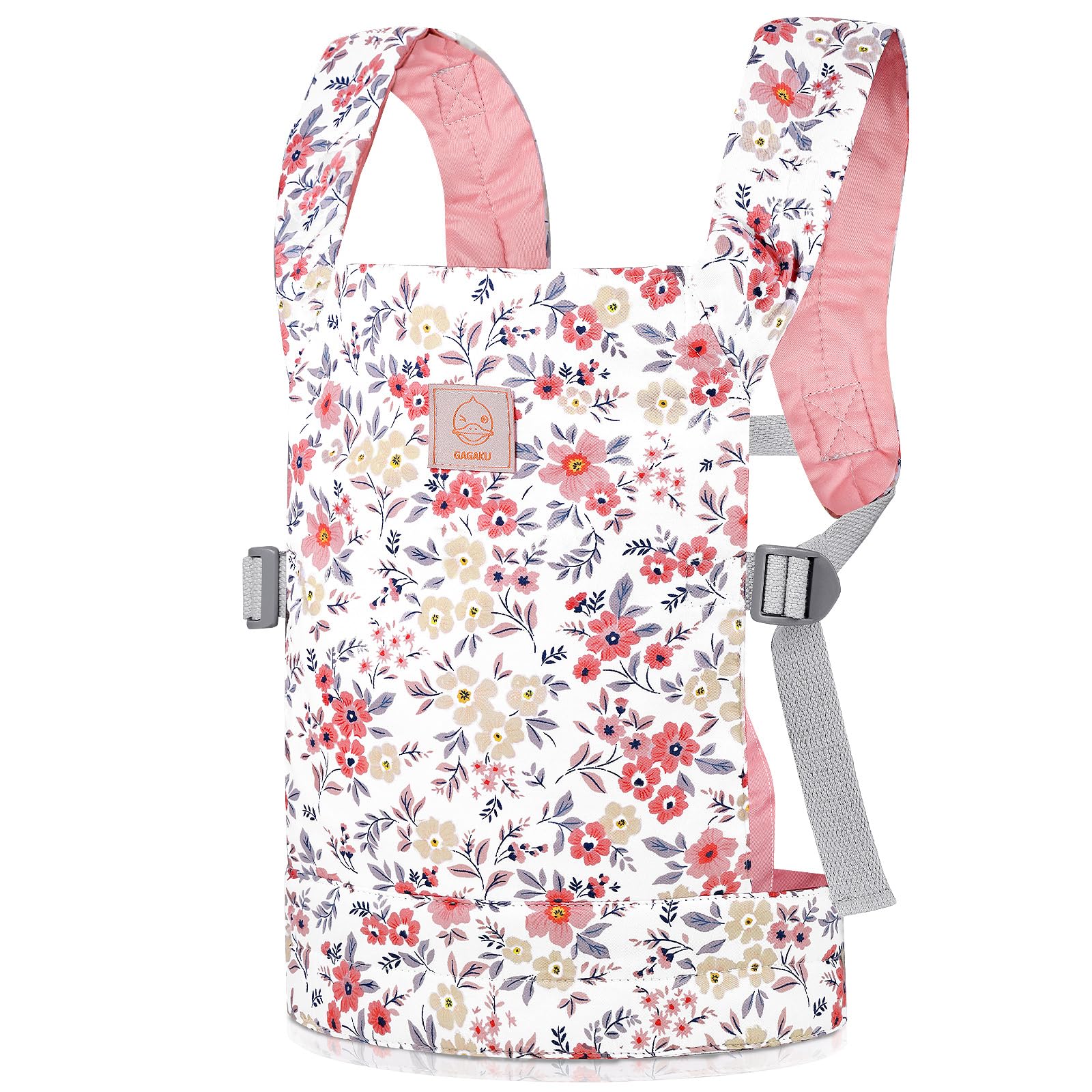 GAGAKU Dolls Carrier Front and Back Soft Cotton for Baby Girls Over 36 Months, Cute Pattern