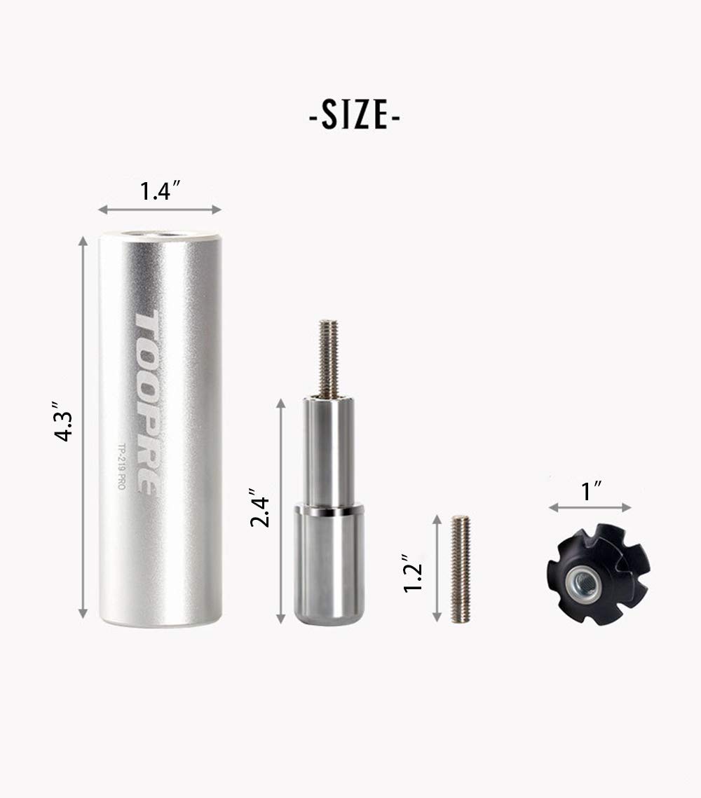 GOLDEAL TOOPRE Bicycle Fork Star Nut Setting Installer with 1 Spare Special Screw and 3 Star Nuts (for 7/8",1",1-1/8")