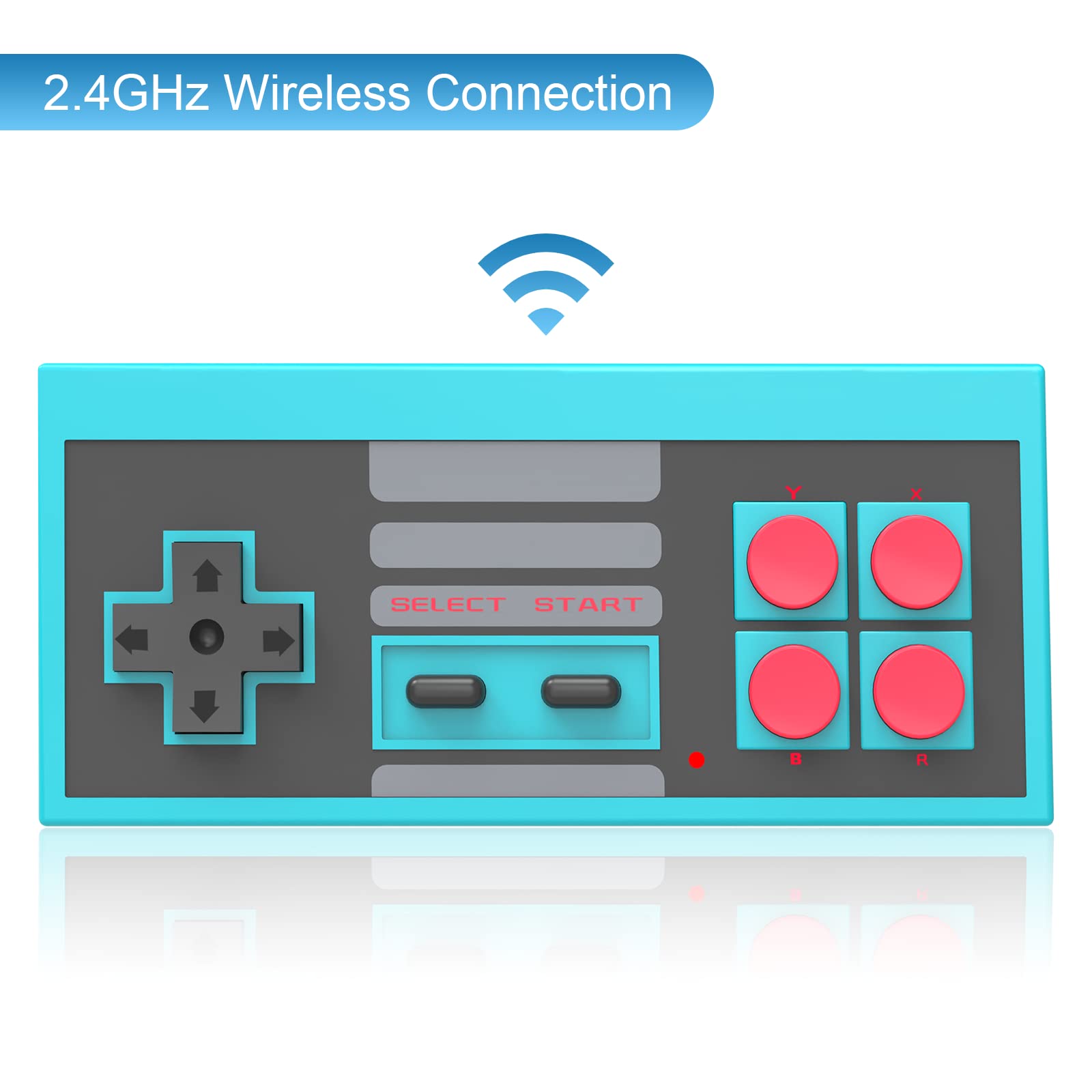 Handheld Gamepad Games Controller for GV300S Games Console (Turquoise)