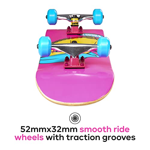 Fortnite 31" Skateboard - Cruiser Skateboard with Printed Graphic Grip Tape, ABEC-5 Bearings, Durable Deck & Smooth Wheels