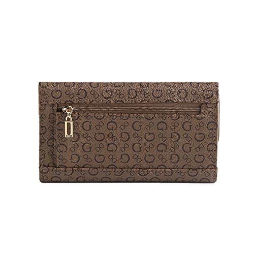 GUESS Factory Women's Brooker Logo Slim Clutch Faux Leather Wallet