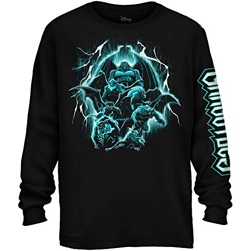 Graphic Tees Gargoyles Mens Shirts - Rain Group Long Sleeve Tee Shirts for Men (XX-Large) Black