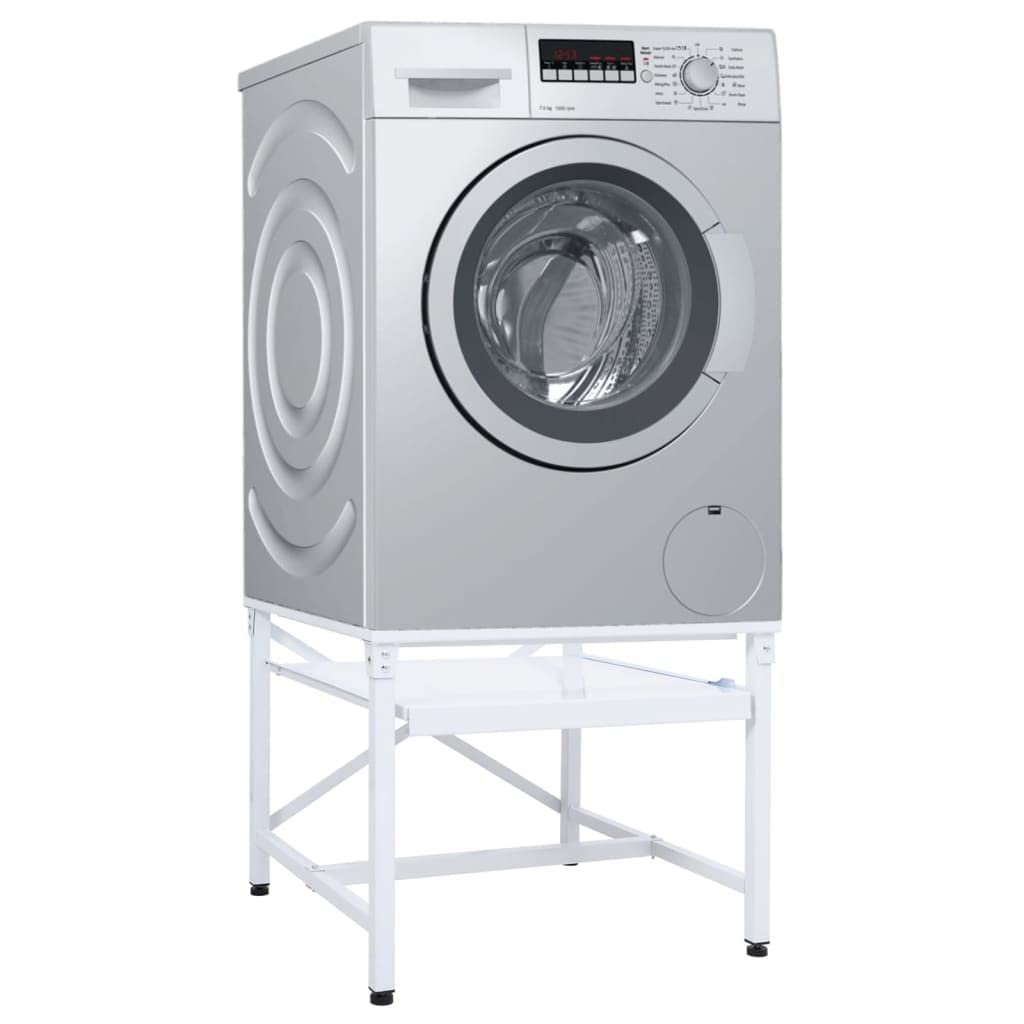 GOLINPEILO Washing Machine Pedestal with Pull-Out Shelf Base Stand Stacking Kit Shelf Dryer Mini Refrigerator Cabinet Stackable Kit Utility Room,Washing Room with Pull-Out Shelf 27.2"x27.2"x21.3"
