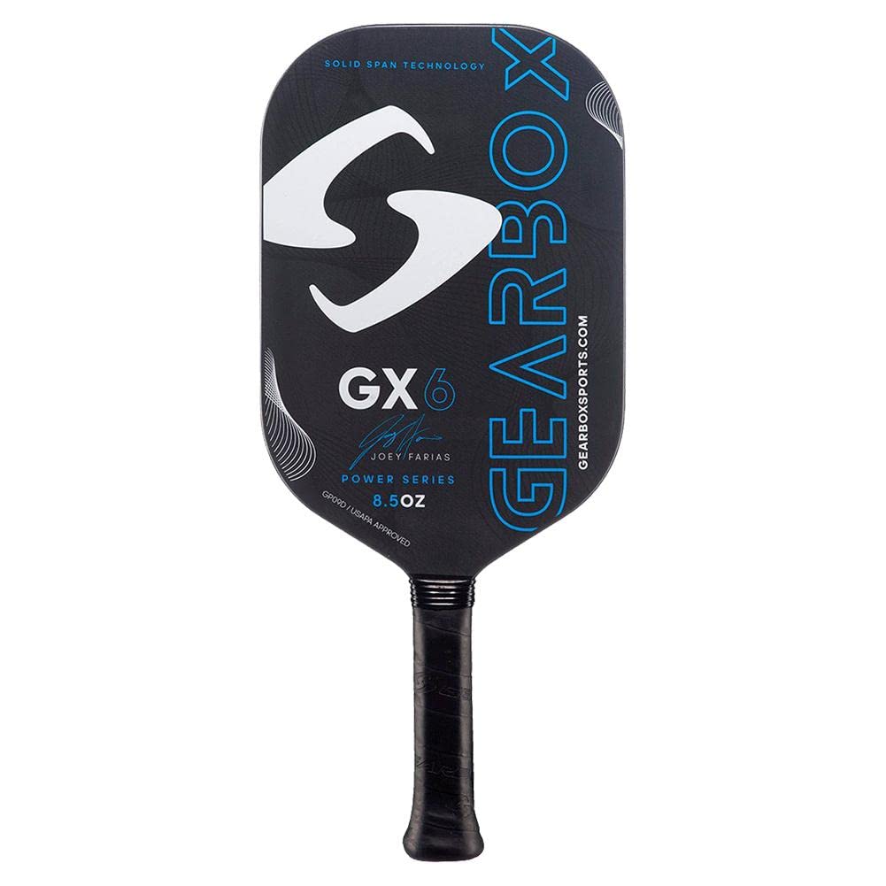 Gearbox GX6 Power 8.5oz 3-15/16in Carbon Fiber Blue Joey Farias Signature Paddle