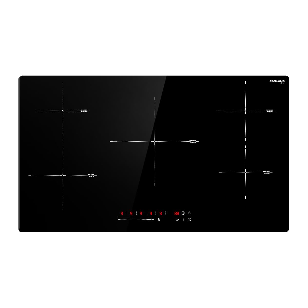 GASLAND Chef 36 Inch Induction Cooktop, Electric Cooktop with 5 Burners, 9 Power Levels, Child Safety Lock, 1-99 Minutes Timer, Slide Touch Control, 240V