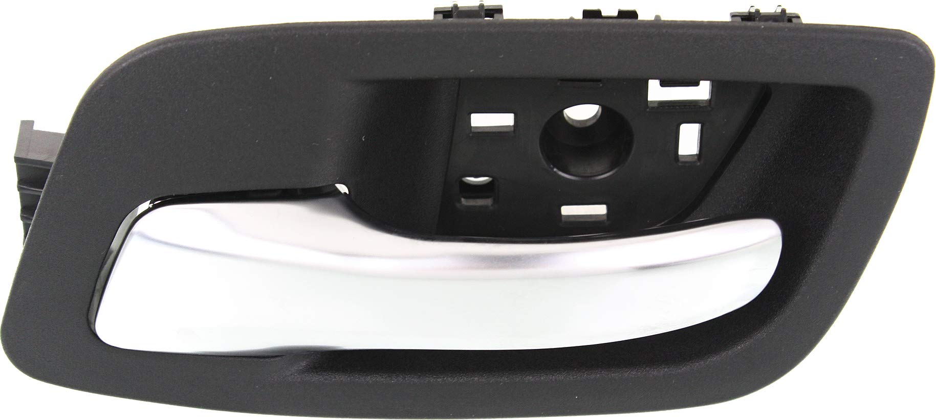 Garage-Pro Interior Door Handle Compatible with 2011-2020 Chrysler 300, Fits 2011-2014 Dodge Charger Rear, Driver Side Black Bezel with Silver Lever